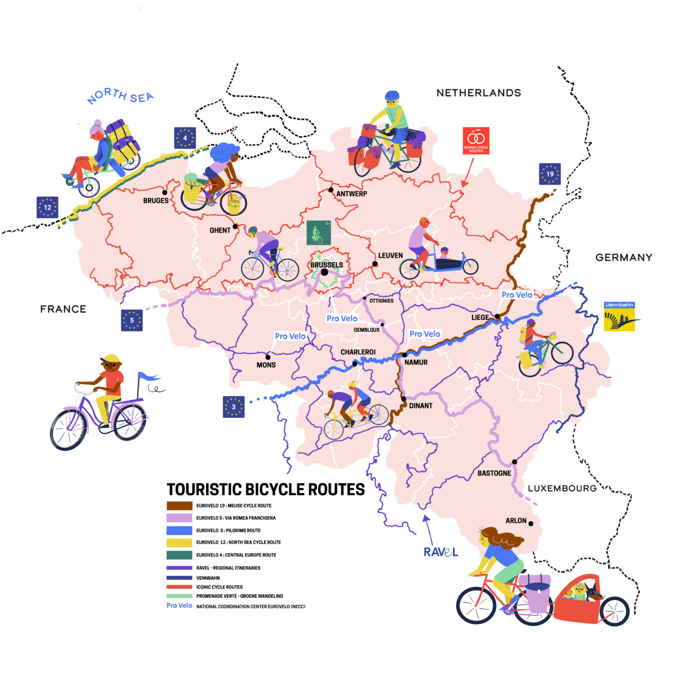 Les réseaux cyclables en Belgique – Pro Velo