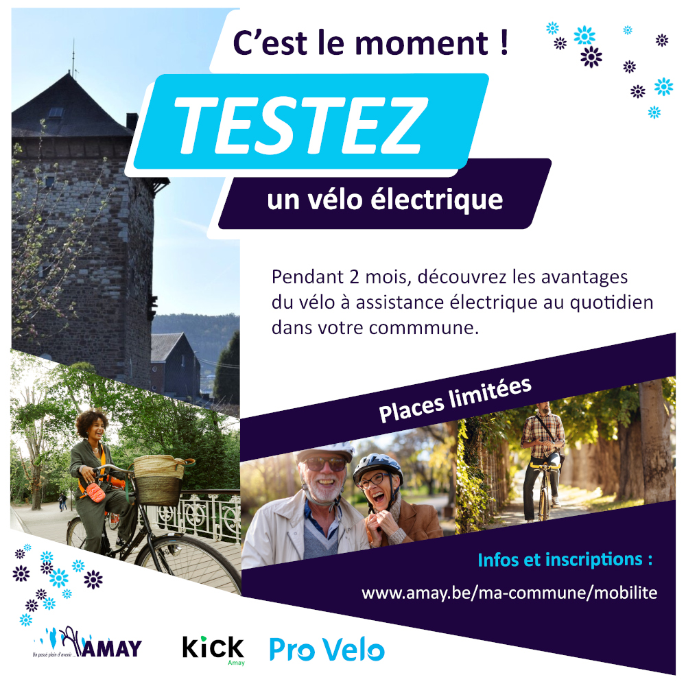 Testing vélo électrique à Amay – Pro Velo