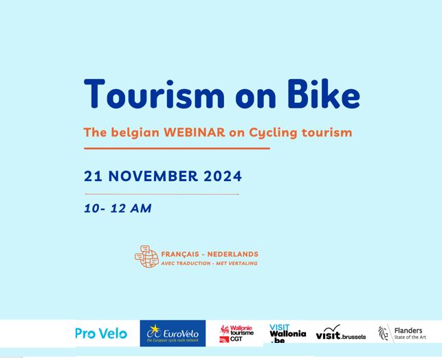« Tourism on bike » the Belgian webinar on Cycling Tourism – Pro Velo